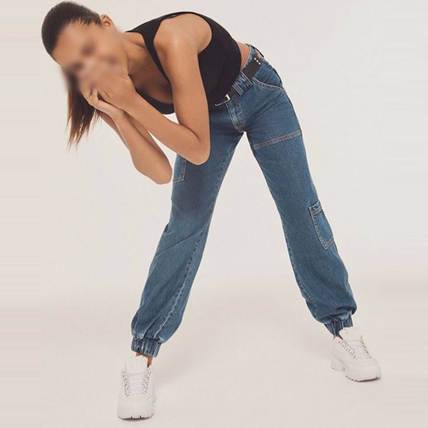 Fashion Side-pocket Loose Harlan Pants Jeans